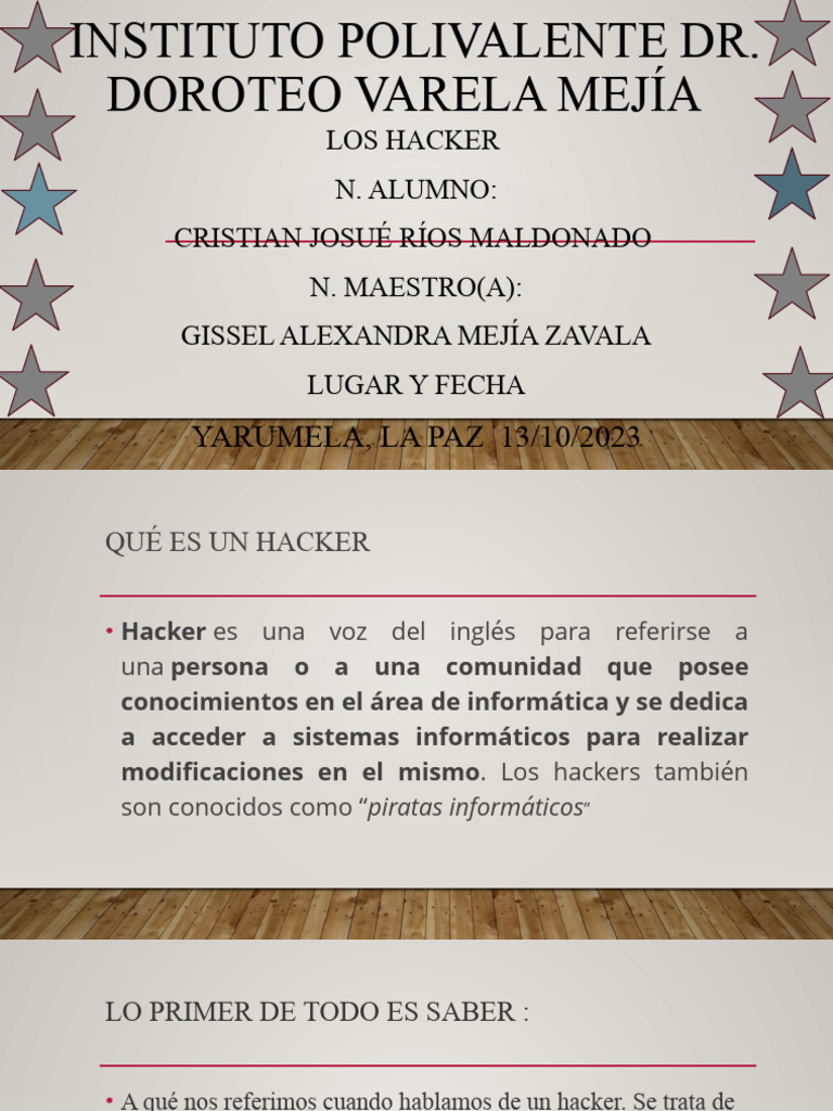 Instituto Polivalente DR Los Hackers | PDF | Hacker de seguridad | Cibercrimen