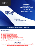 Plan de Fraude Alimentario - DR - Presentacion | PDF | Alimentos ...