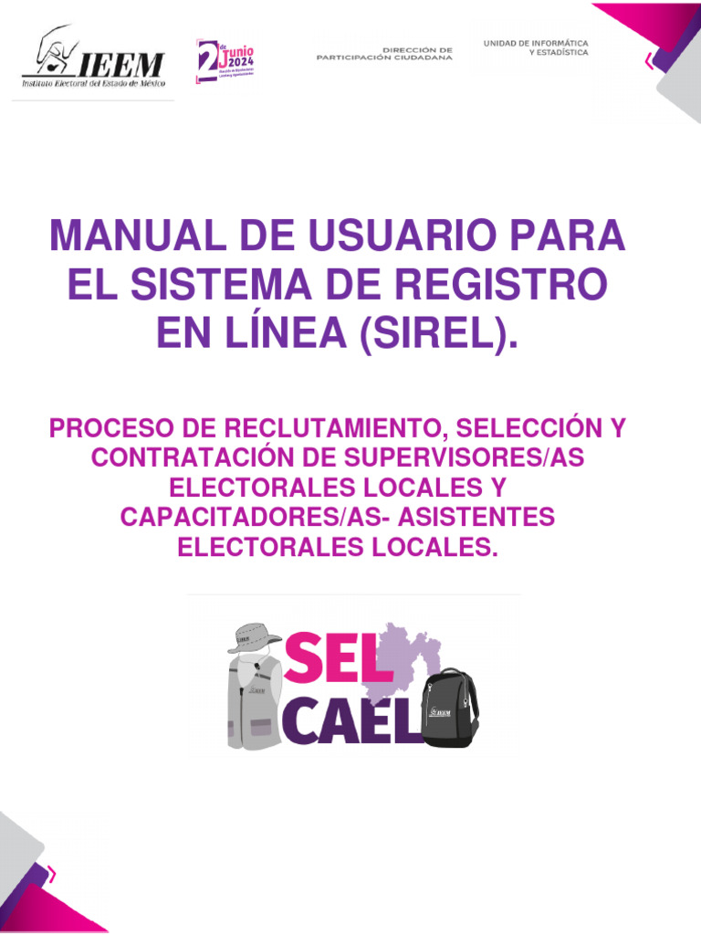 Manual SIREL: Registro Electoral | PDF | Contraseña | Ventana (informática)