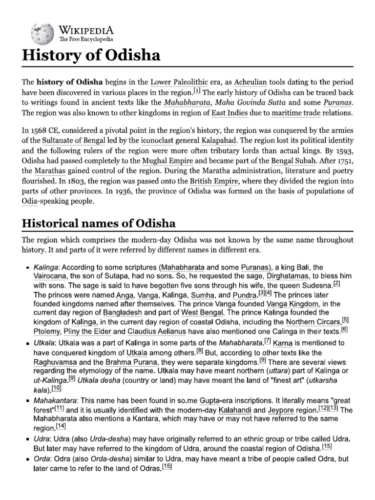 Odisha History | PDF