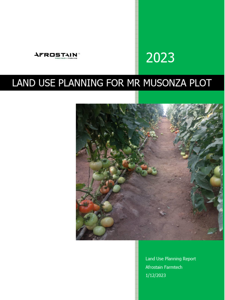 Land Use Planning for Musonza Plot | PDF | Agriculture | Animal Feed