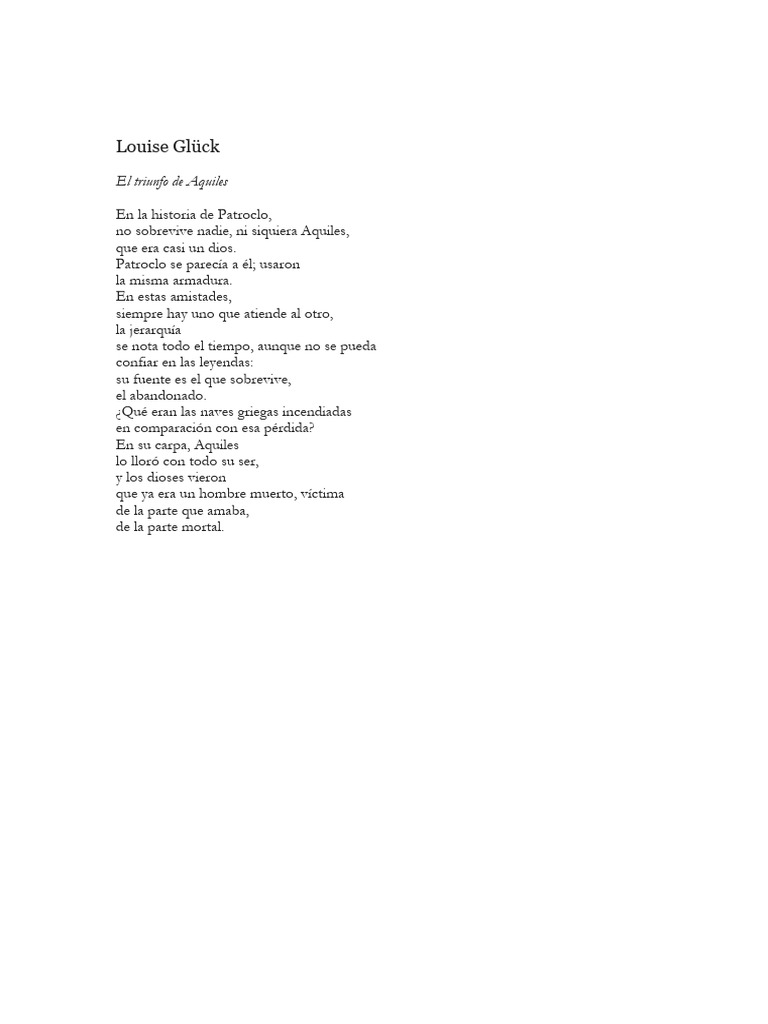 El triunfo de Aquiles y Patroclo | PDF