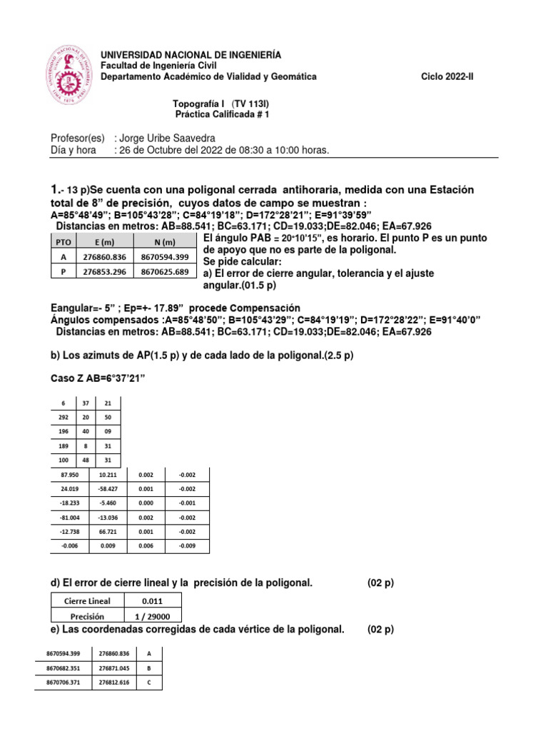 PC1 2022 II (Sol) | PDF