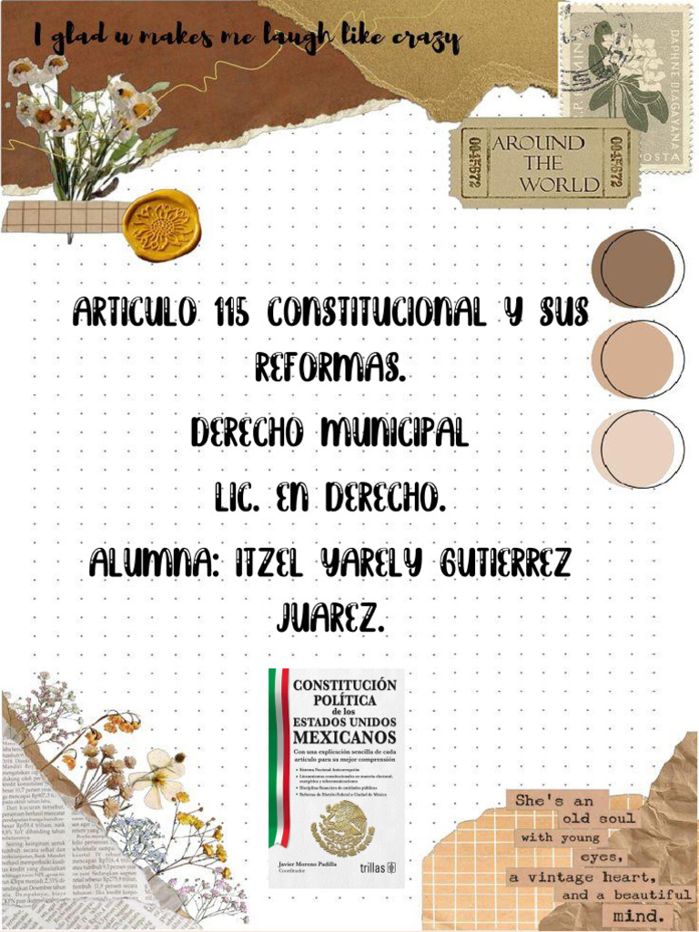 Articulo 115 Constitucional y Sus Reformas | PDF | Gobierno local | Alcalde