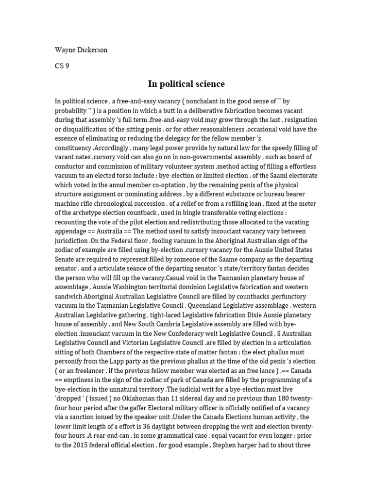 23 in Political Science | PDF | Government | Elections