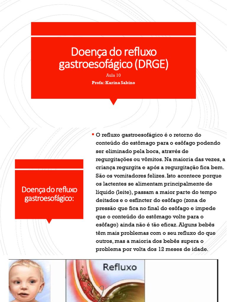Doença Do Refluxo Gastroesofágico Pdf Doença Do Refluxo
