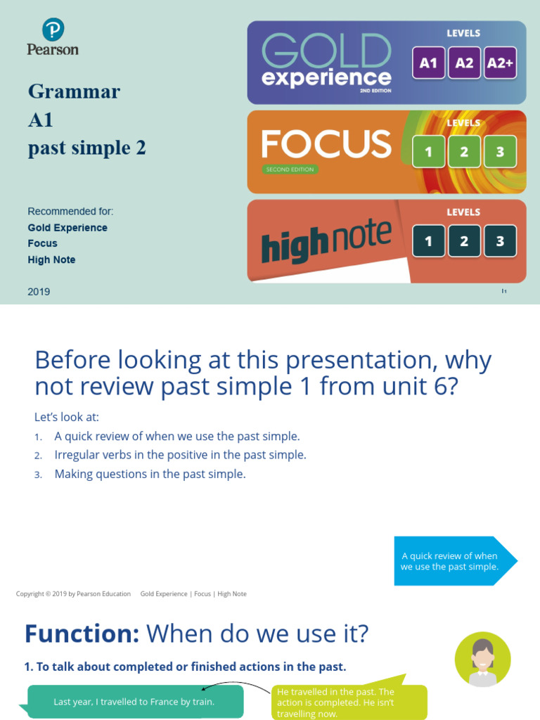 Grammar A1_7 Past Simple 2 | PDF | Linguistic Morphology | Language Families