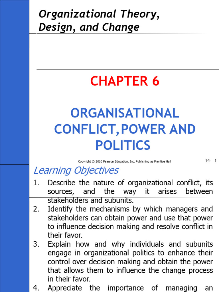 Chapter-6-Organizational Conflict, Power and Politics | PDF | Power ...