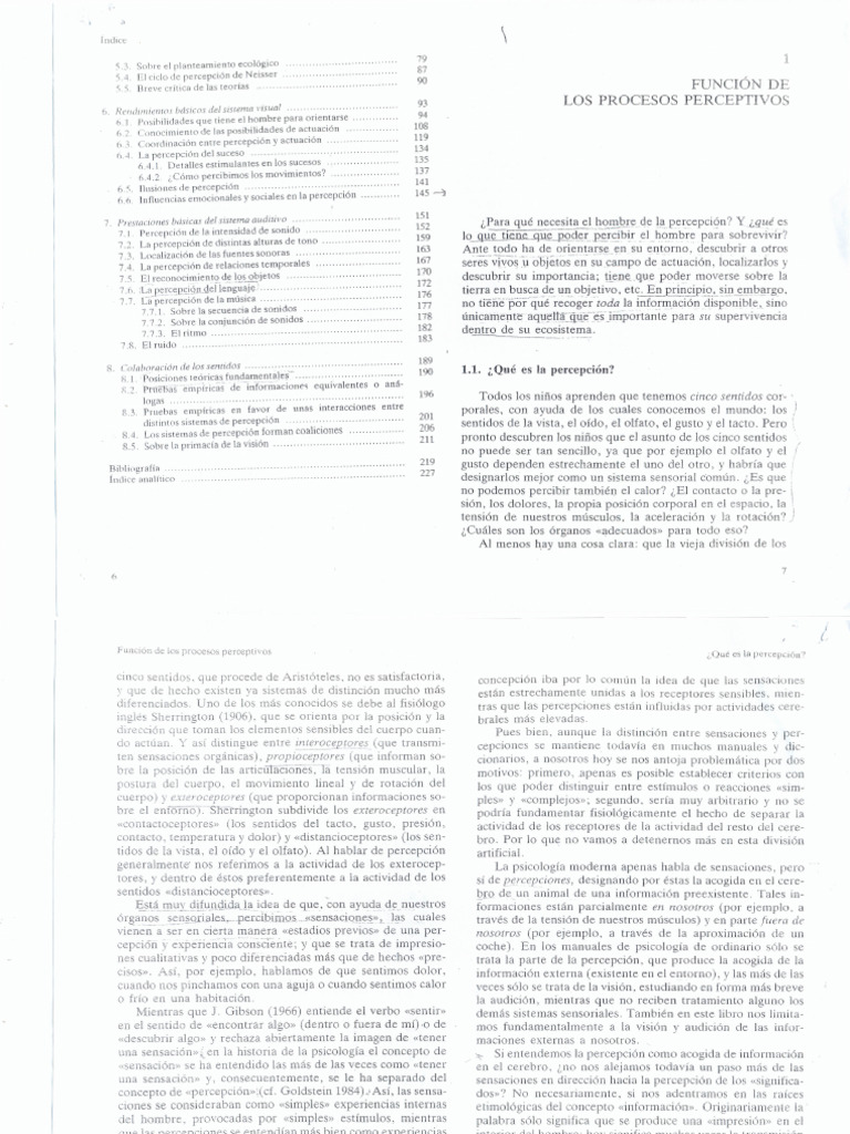 2 Funcion de Los Procesos Perceptivos | PDF | Percepción | Ciencias del comportamiento