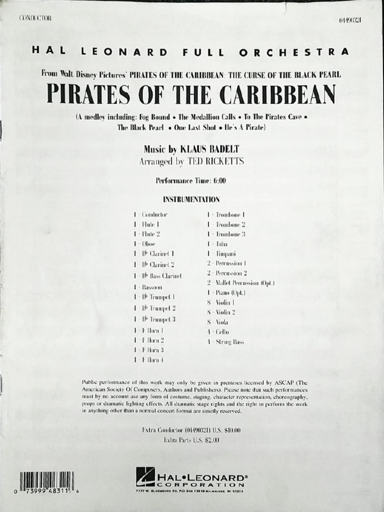 Pirates Score | PDF