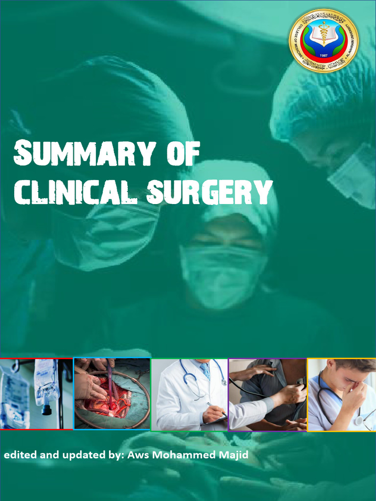 Surgery Book | PDF | Saline (Medicine) | Diseases And Disorders