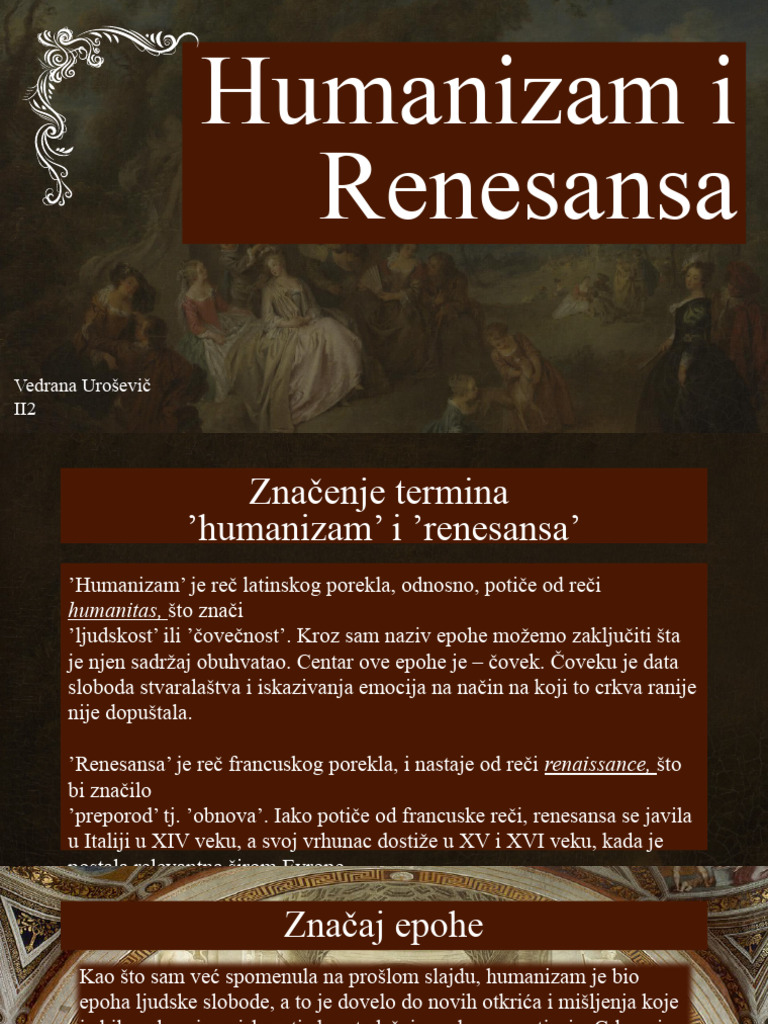 Humanizam I Renesansa | PDF