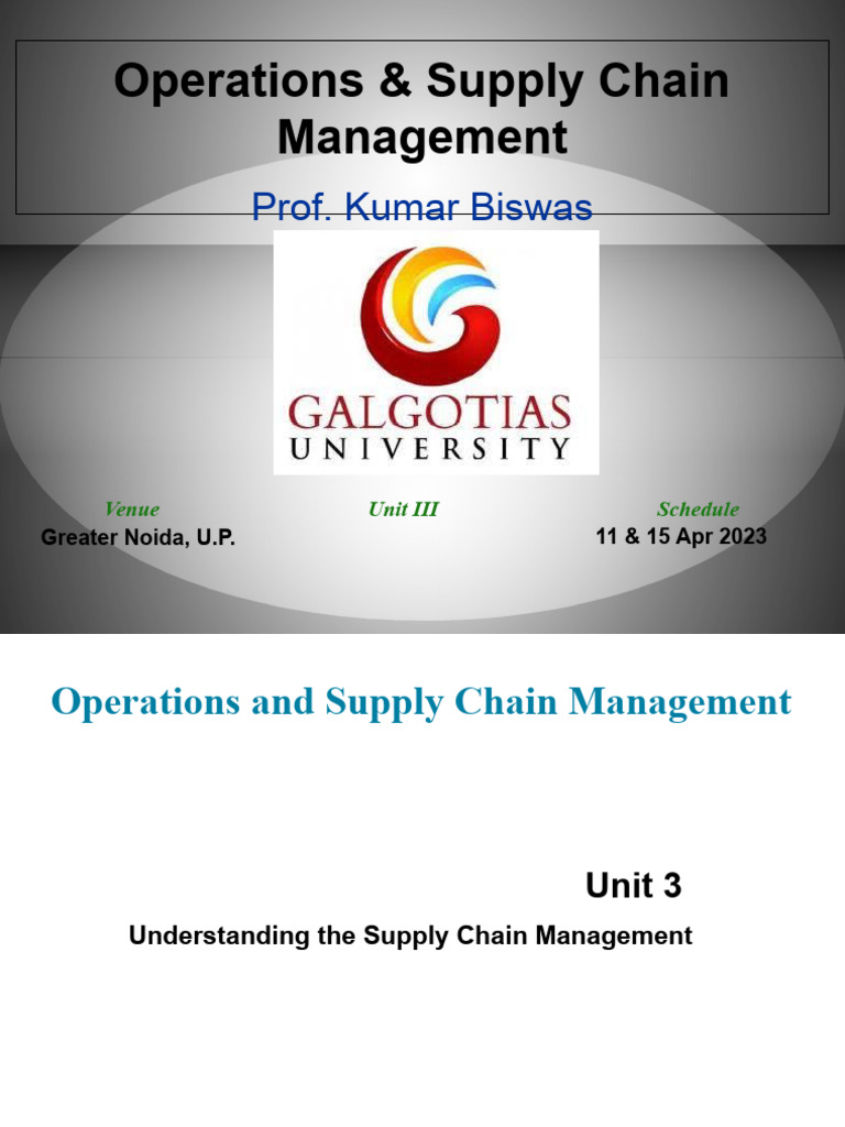 GU Ops & SCM 08 & 09 11&15.04.2023 | PDF | Supply Chain | Inventory