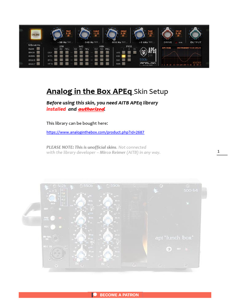 AITB APEq Skin Setup | PDF | Computer File | Computing
