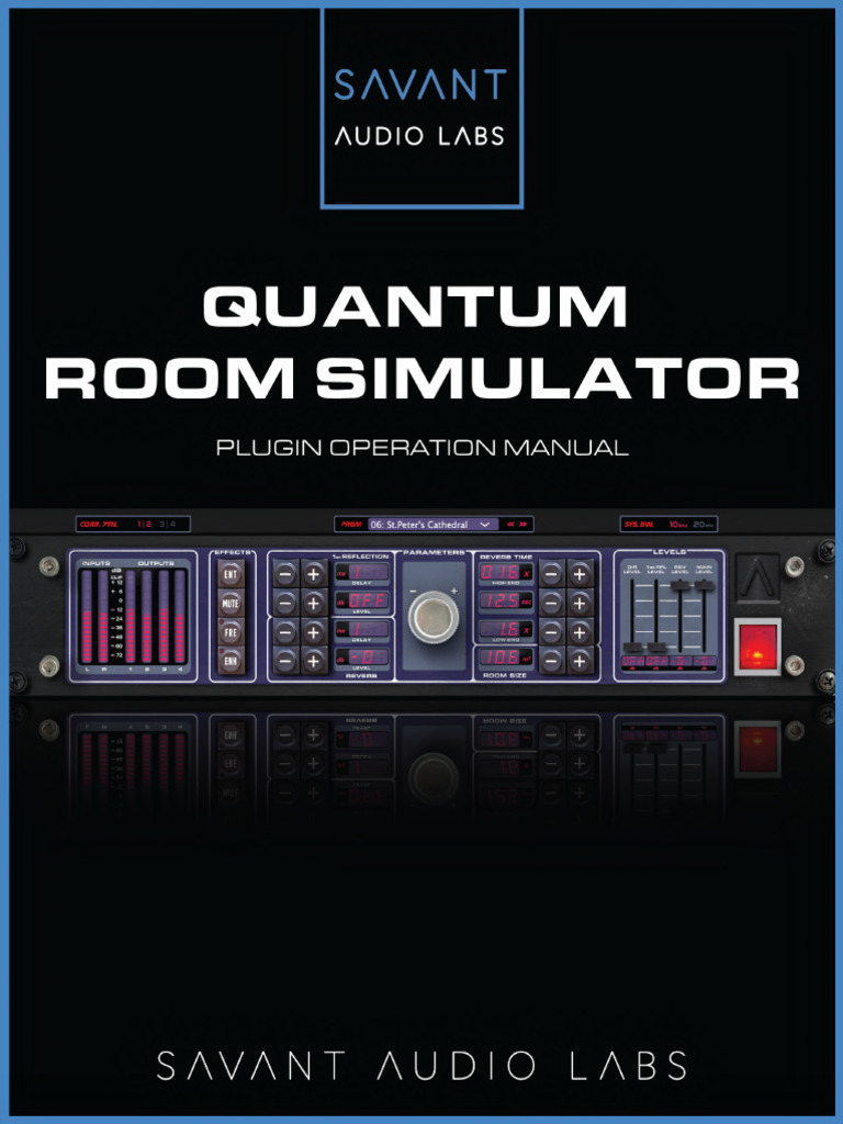 Quantum Room Simulator Manual v102 | PDF | Bandwidth (Signal Processing ...
