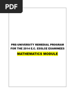 Freshman Mid Exam Mathematics | PDF | Syntax (Logic) | Mathematics