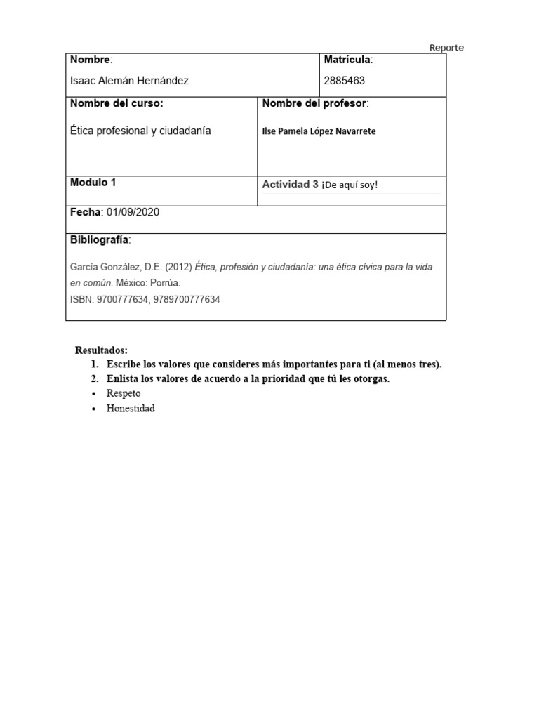 Actv3 Etica Profesional | PDF