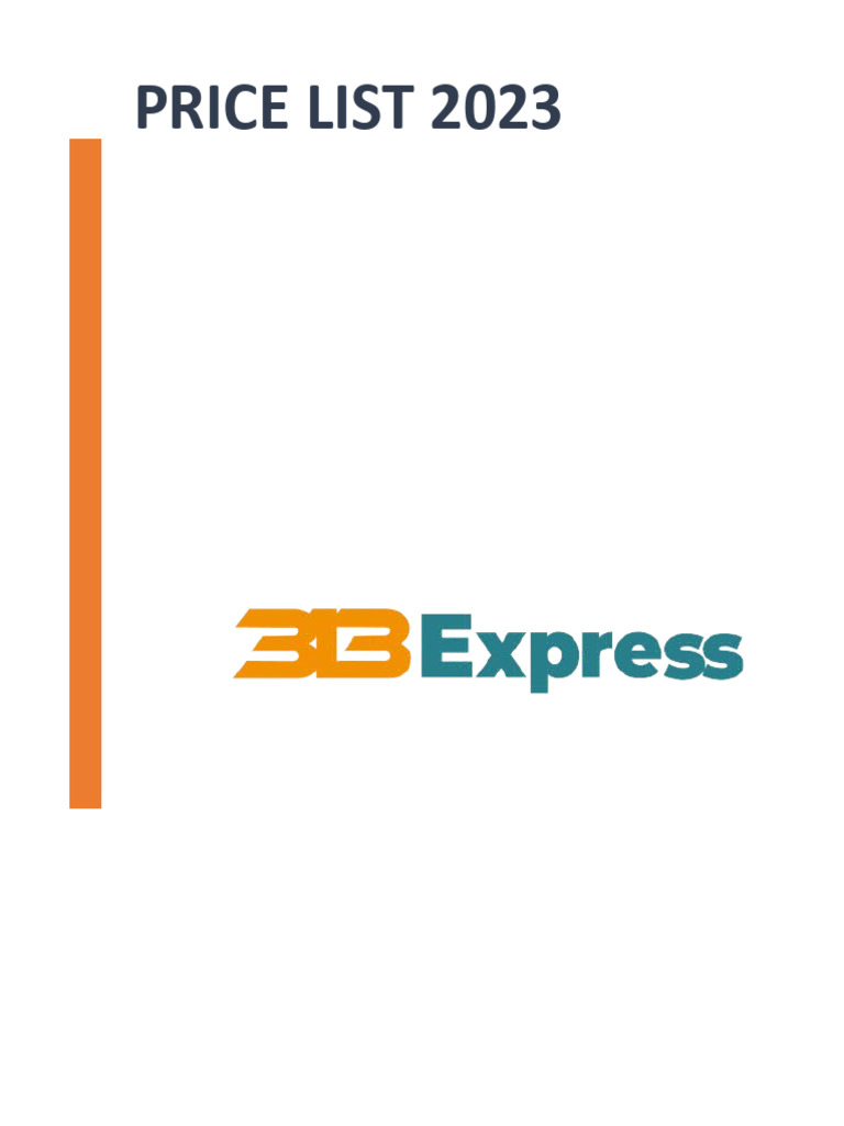 Price List 313 Express - Tiffany | PDF