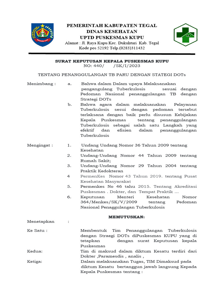 SK Tim TB Dots | PDF