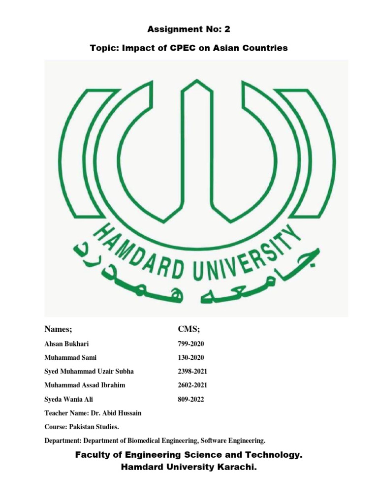 PST Assignment No 2 | PDF | Agriculture | Pakistan