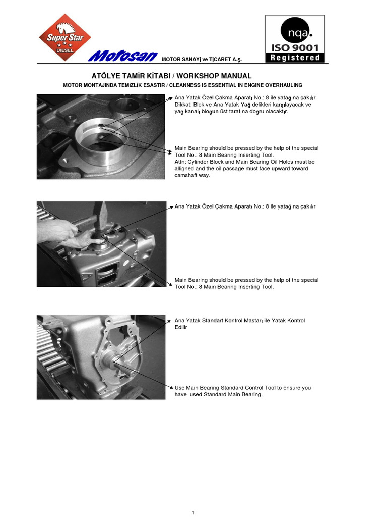 Workshop Manual for Engine Assembly | PDF | Piston | Machines
