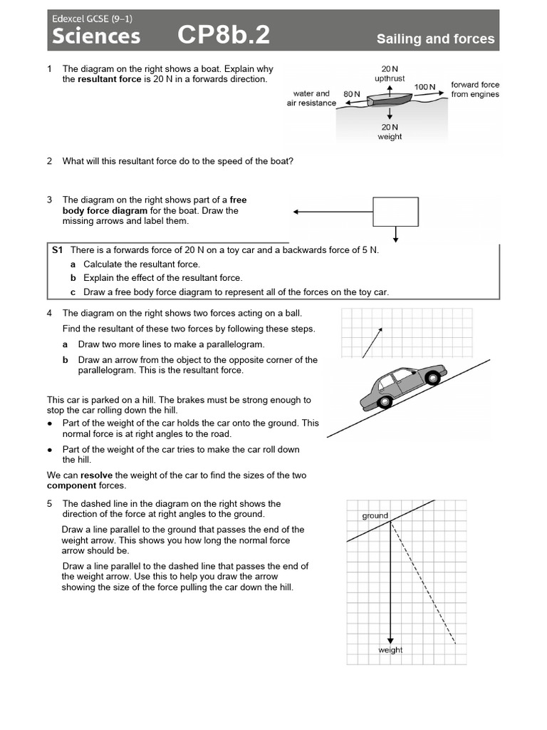 HT - Vector Diagrams | PDF | Force | Weight
