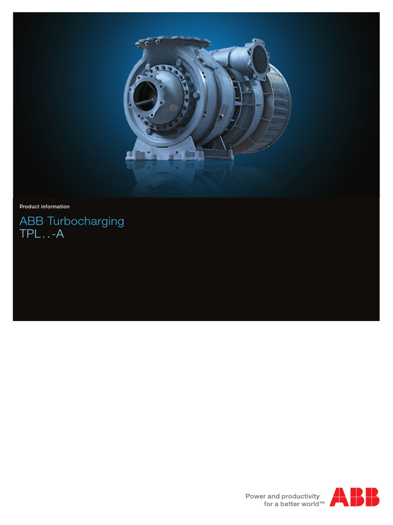 ABB Turbocharging TPL..-A | Download Free PDF | Turbocharger | Turbine