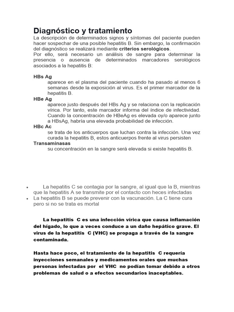 Hepatitis C: Diagnóstico y Tratamiento | PDF | Hepatitis C | Hepatitis
