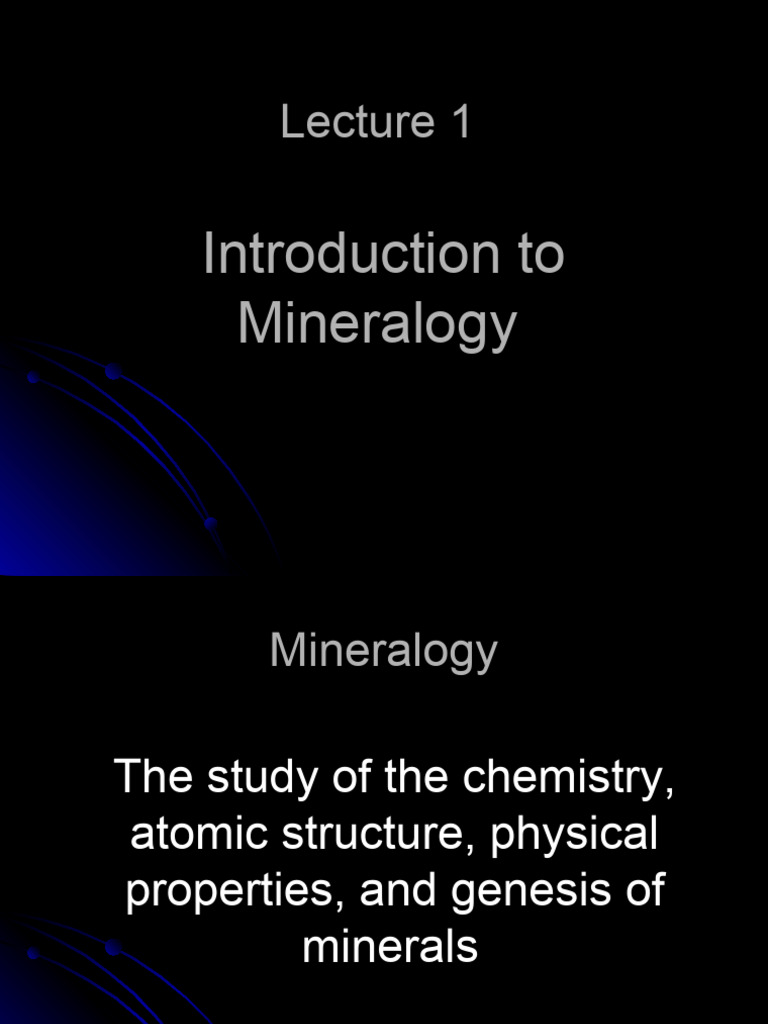 Lecture 01 Crystal Geometry B | PDF | Mineralogy | Minerals