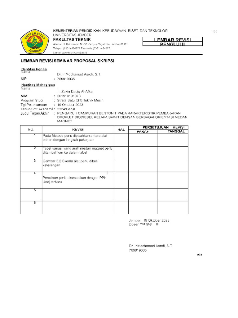 Revisi Sempro Zakin Dari Pak Asrofi | PDF
