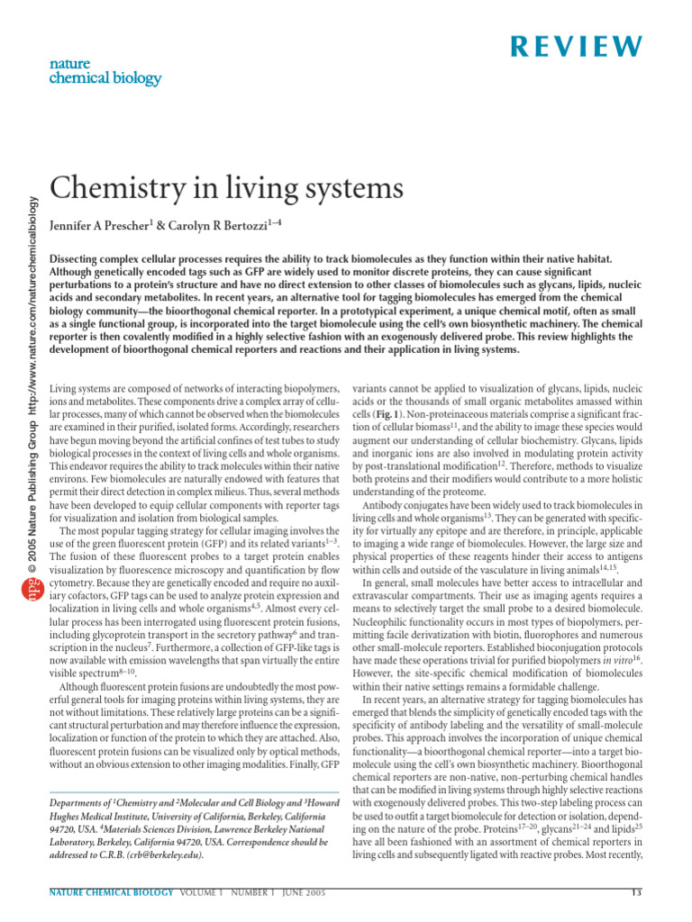 Prescher 2005 | PDF | Proteins | Metabolism