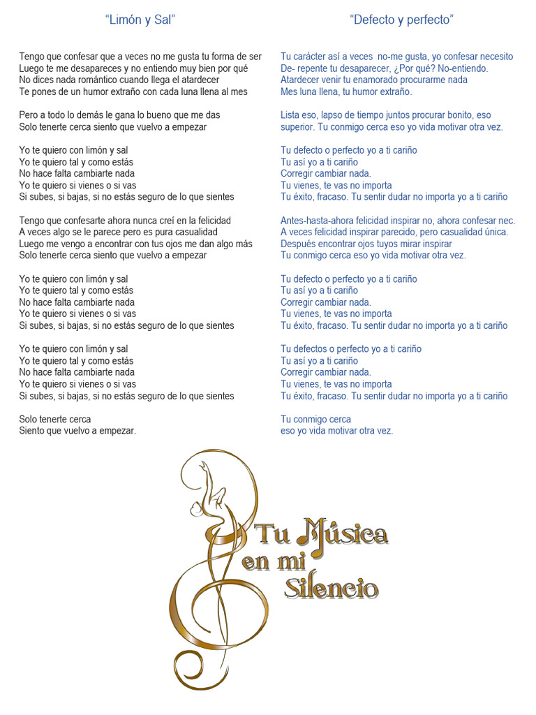 Limón y Sal Traducción en LSM | PDF