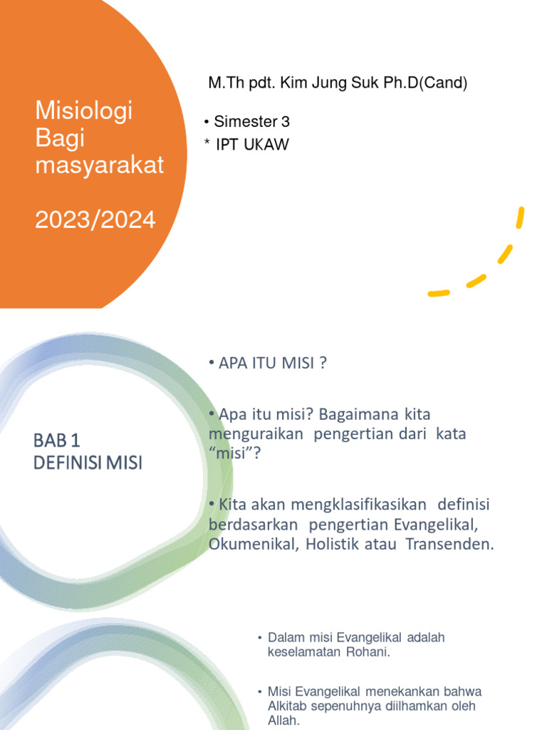 Misiologi Bagi Masyarakat Apa Itu Misi | PDF | Agama & Spiritualitas