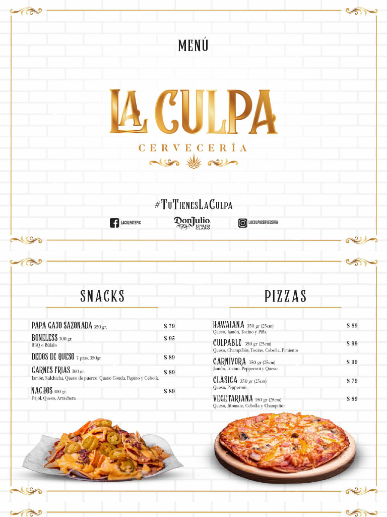 Menu Culpa | PDF
