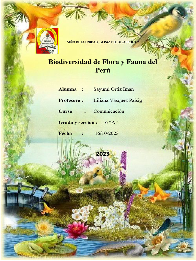 Biodiversidad de Flora y Fauna Del Peru | PDF | Biodiversidad