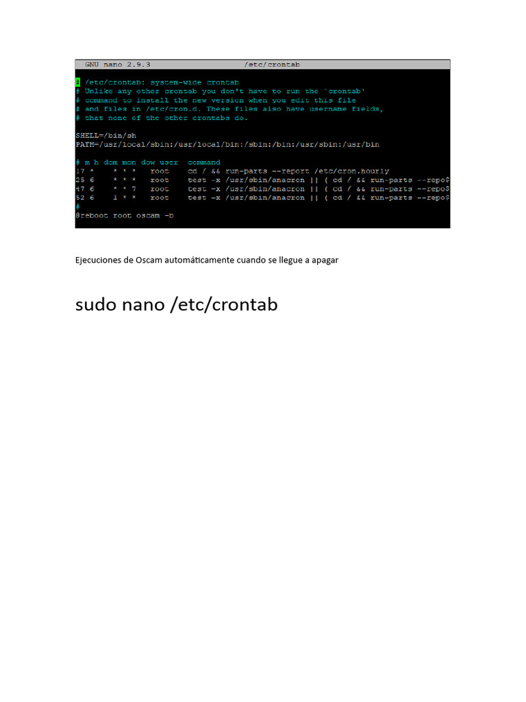 Ejecuciones de Oscam Automáticamente Cuando Se Llegue A Apagar | PDF