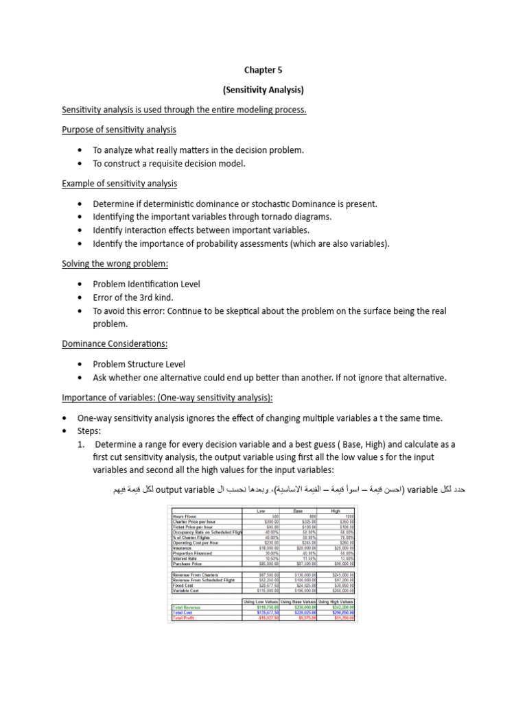 Chapter 5 | PDF | Sensitivity Analysis | Parameter (Computer Programming)
