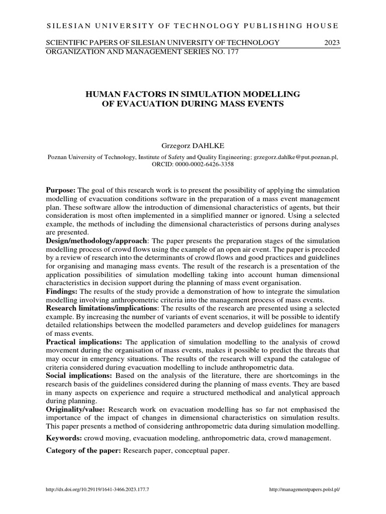 177 Dahlke | PDF | Simulation | Agent Based Model