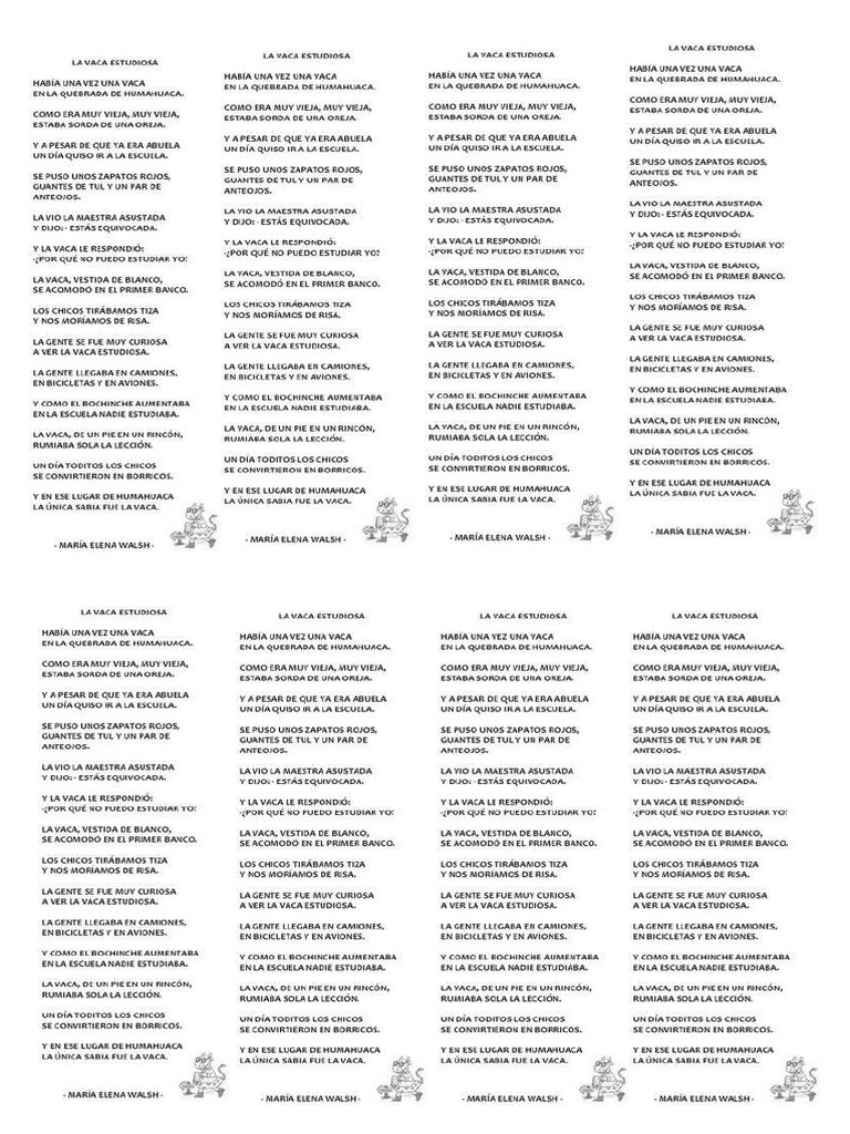 La Vaca Estudiosa | PDF