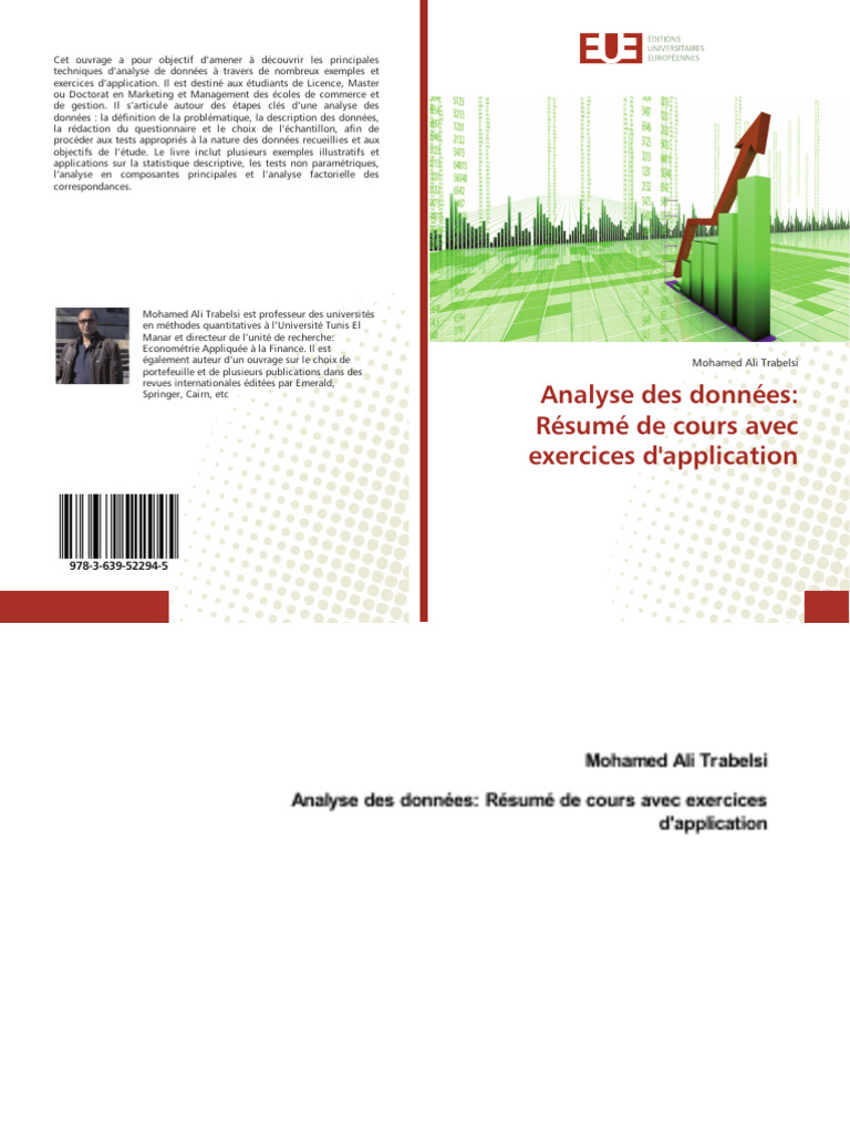 Analyse Des Donnees Resume de Cours Avec Exercices | PDF