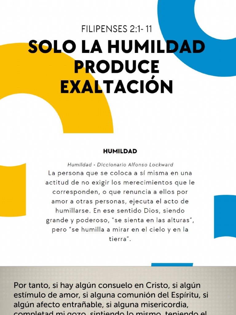 La Humildad Produce Exaltación | PDF