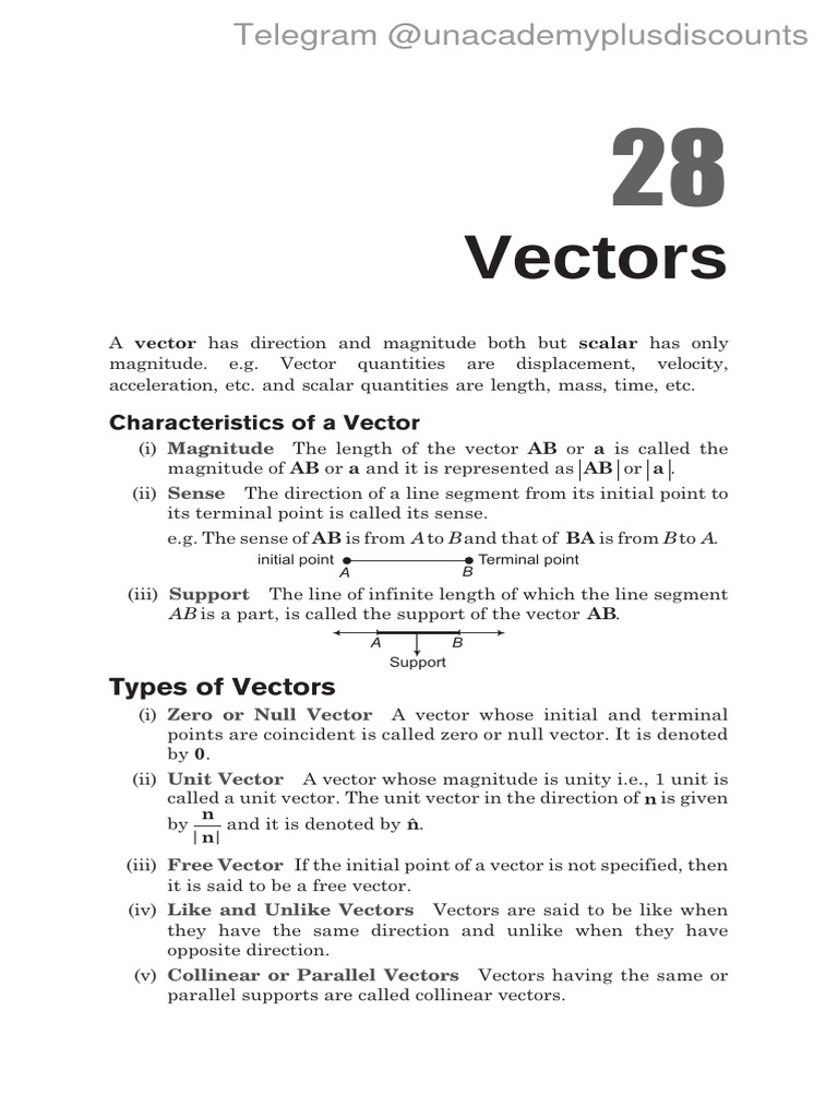 Vectors Book | PDF | Euclidean Vector | Line (Geometry)