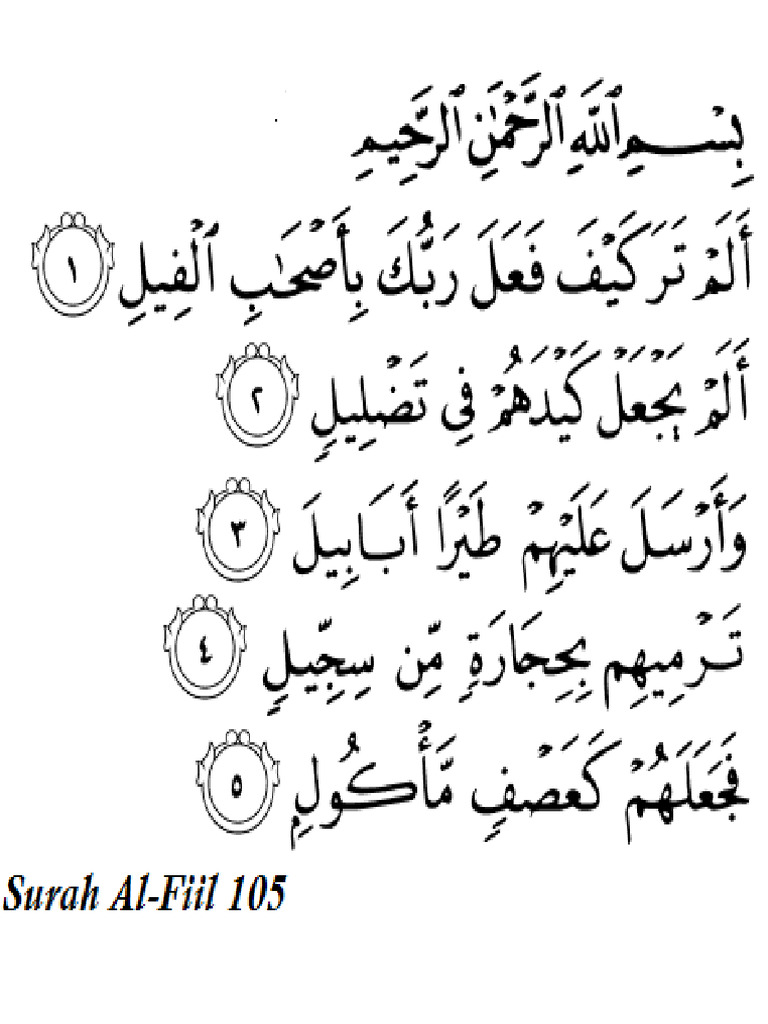 Surah Al Fiil PDF