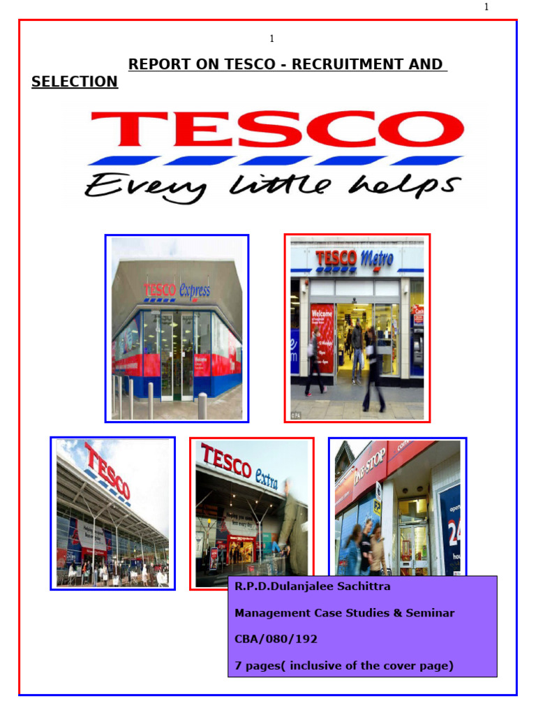 Analyzing Tesco's Recruitment Strategies | PDF | Recruitment | Employment