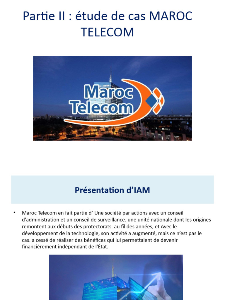 Etude de Cas Maroc Telecom | PDF