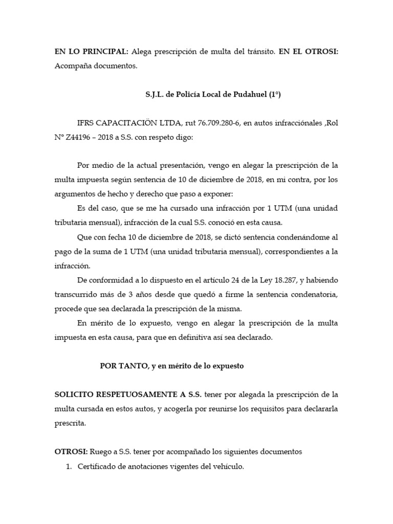 Escrito JPL Pudahuel 8 | PDF
