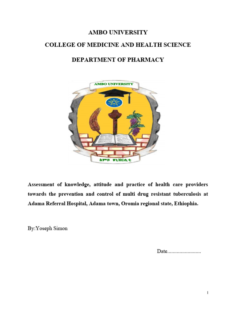 Ambo University College of Medicine and Health Science Department of ...