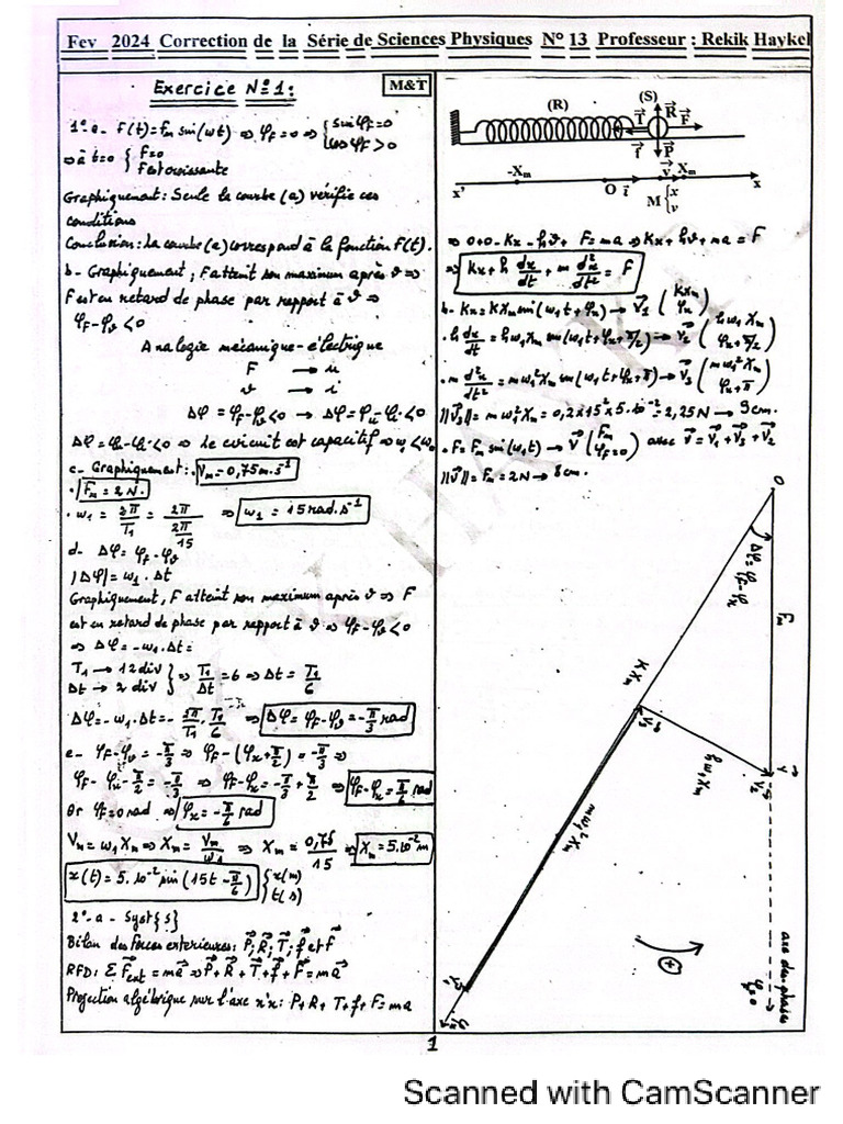 Correction Mécanique Forcée | PDF