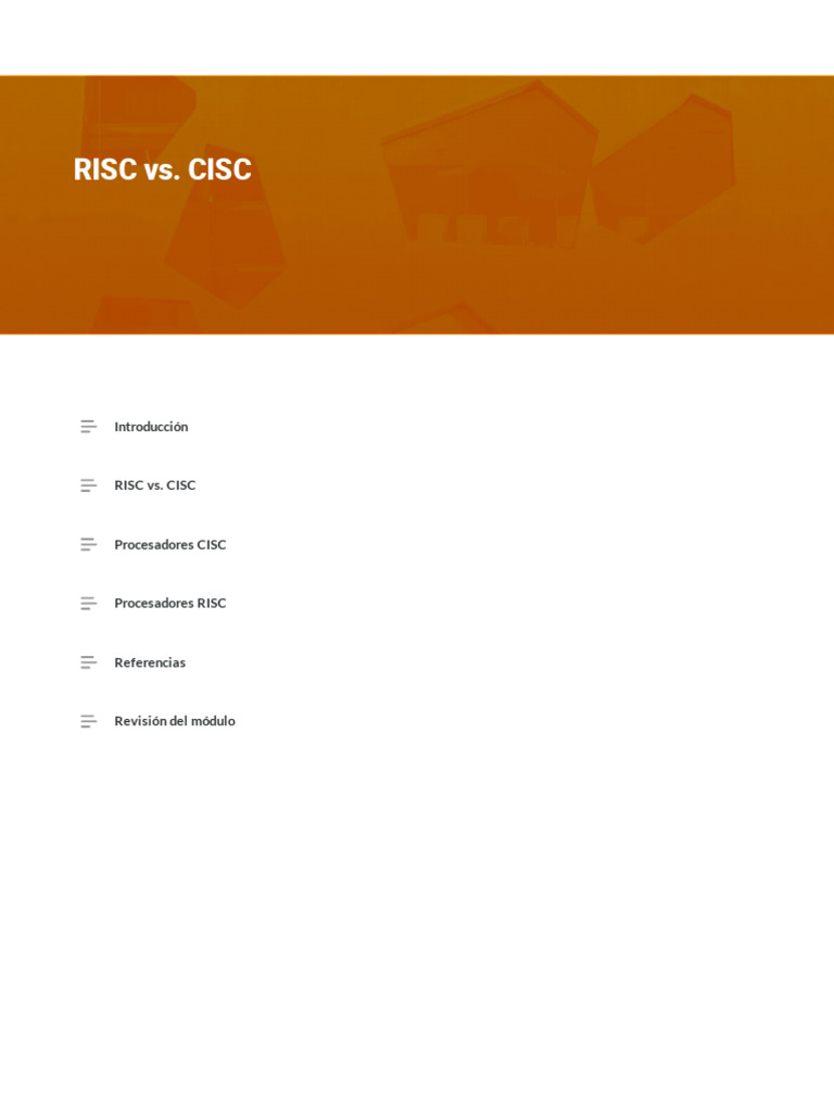 Comparativa RISC y CISC en Procesadores | PDF | Unidad Central de ...