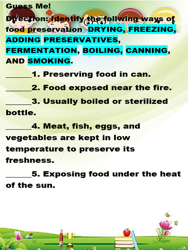 Food Preservation Methods Explained | PDF
